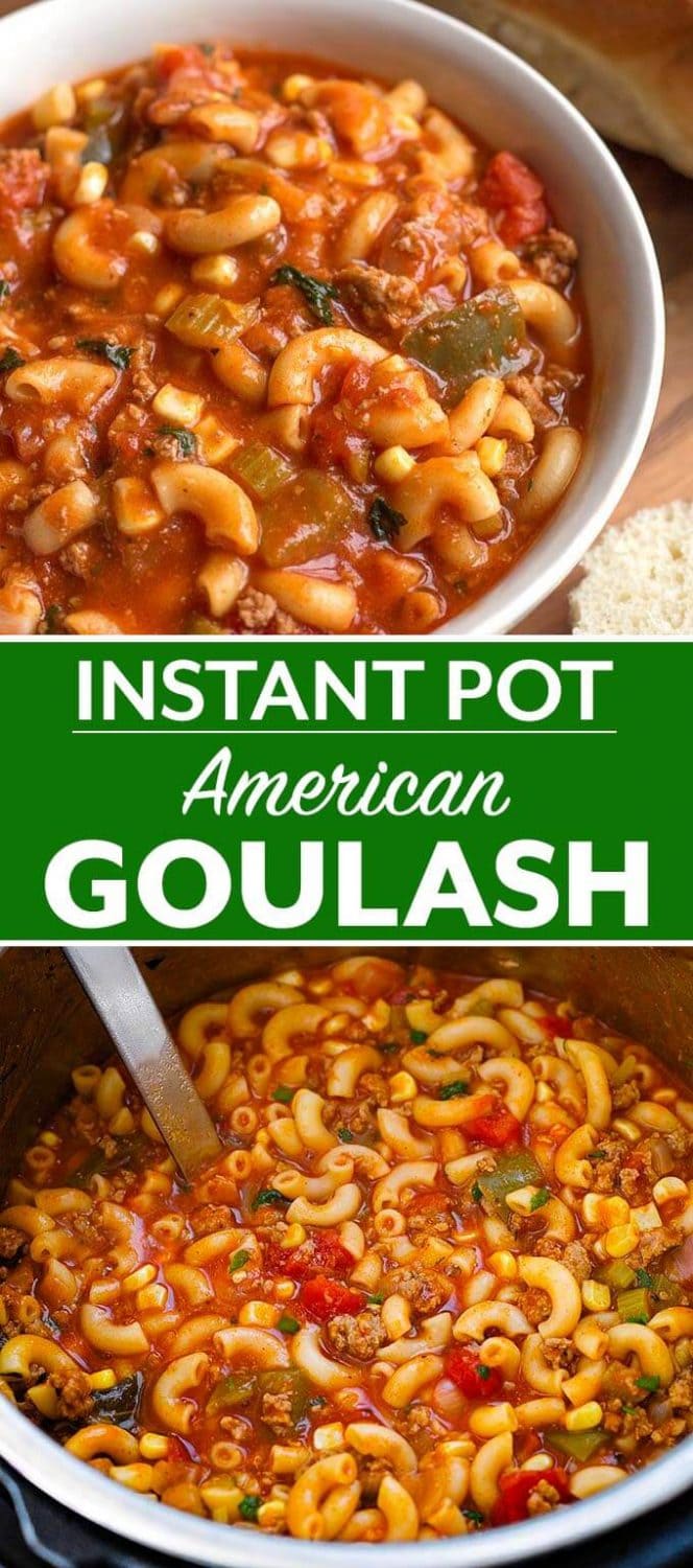 Instant Pot American Goulash - Simply Happy Foodie