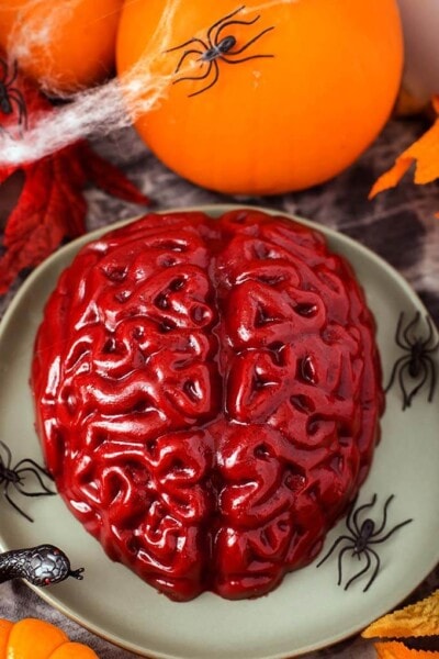 Halloween Jello Brain Recipe - Simply Happy Foodie