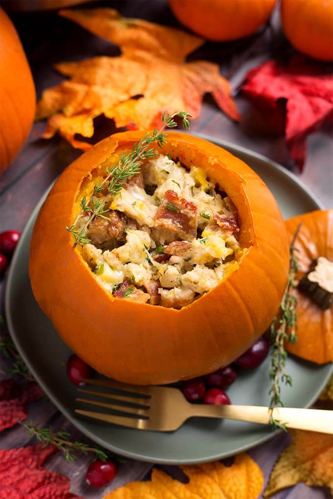 Instant Pot Stuffed Pumpkin - Simply Happy Foodie