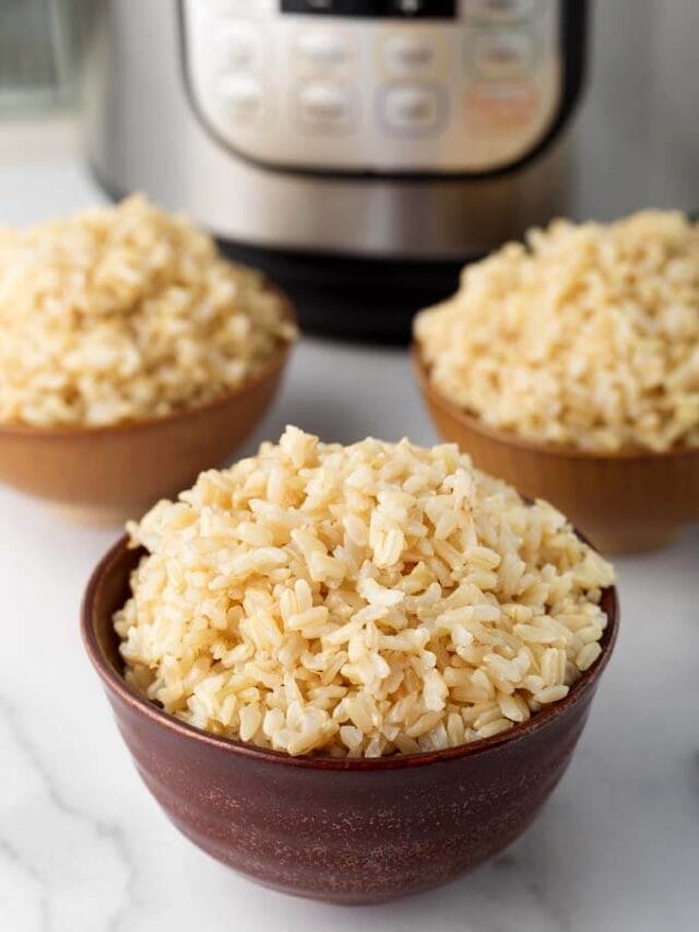 Brown Rice in the Instant Pot Story - Simply Happy Foodie