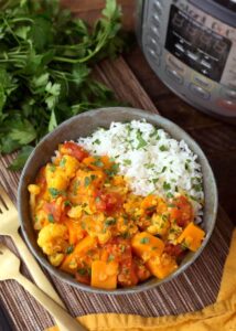 Instant Pot Red Curry Vegetables - Simply Happy Foodie