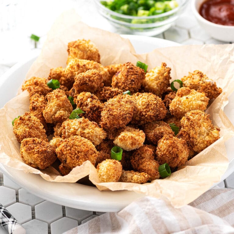 Air Fryer Popcorn Chicken - Simply Happy Foodie