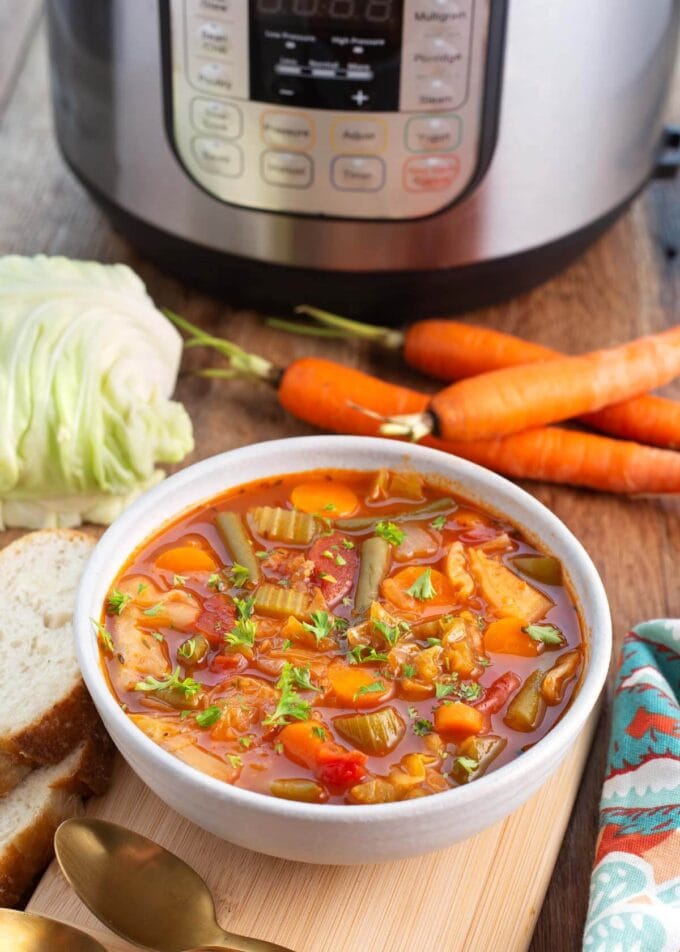 Instant Pot Cabbage Soup - Simply Happy Foodie