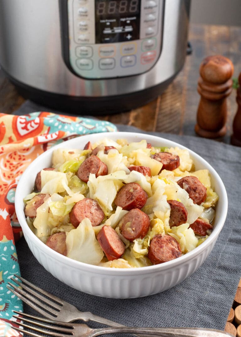 Instant Pot Cabbage and Kielbasa - Simply Happy Foodie