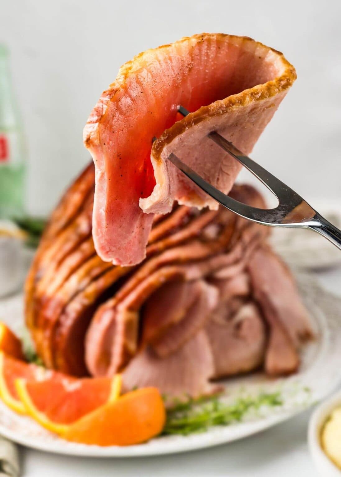 Slow Cooker Ham with Brown Sugar Glaze - Simply Happy Foodie