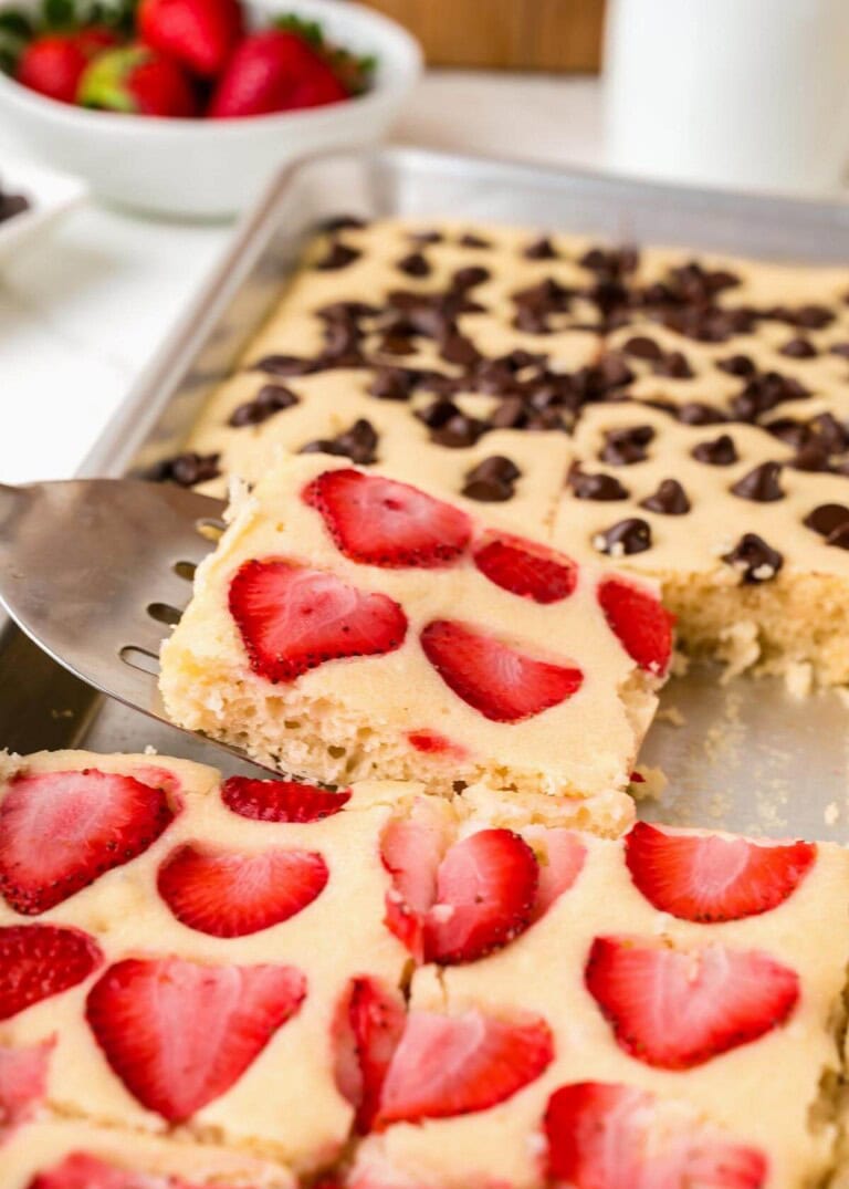 Sheet Pan Pancakes - Simply Happy Foodie