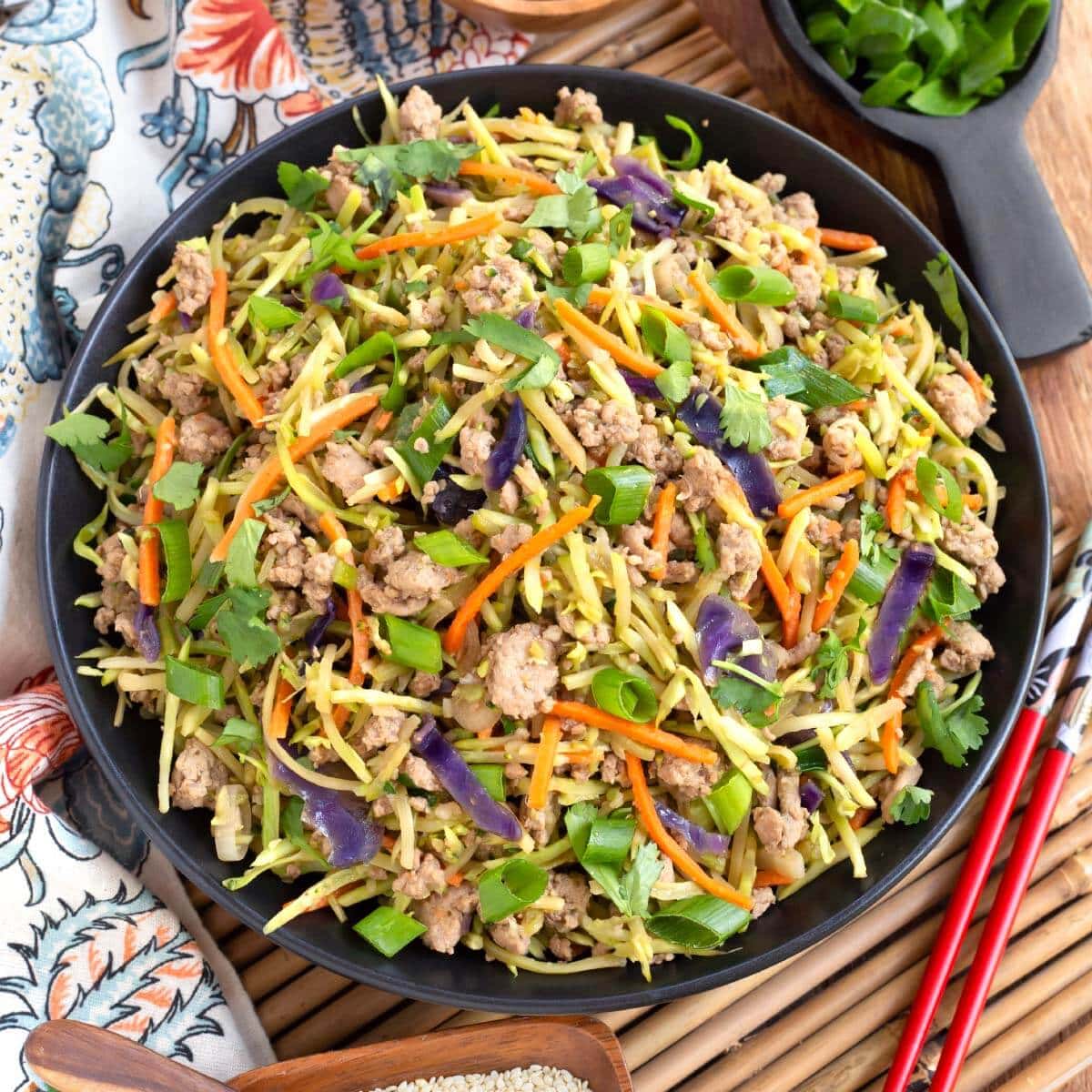 Egg Roll in a Bowl - Simply Happy Foodie