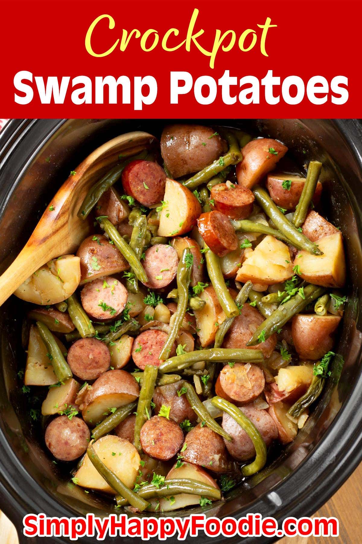Crockpot Swamp Potatoes - Simply Happy Foodie