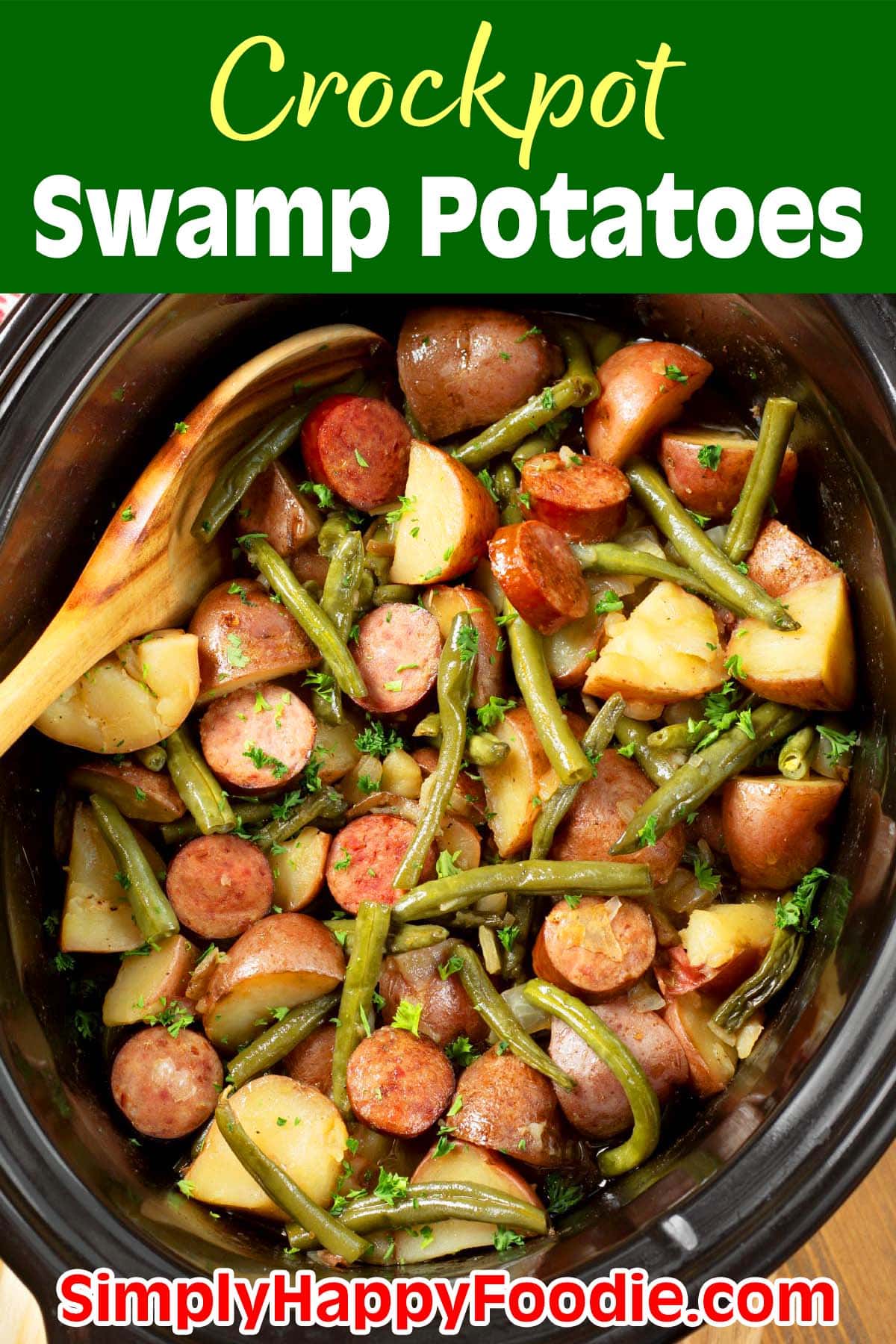 Crockpot Swamp Potatoes - Simply Happy Foodie