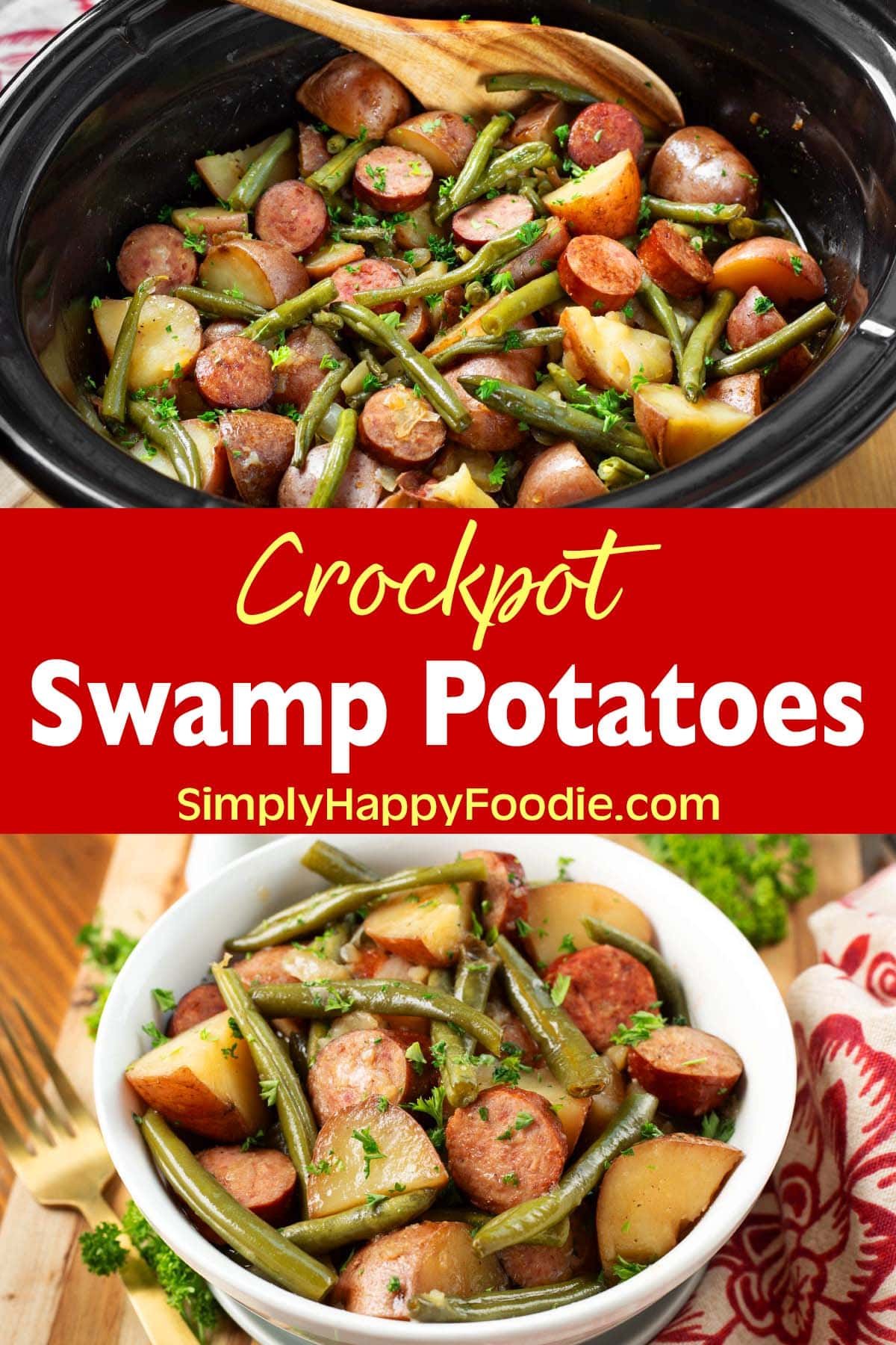 Crockpot Swamp Potatoes - Simply Happy Foodie