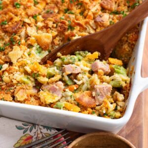Ham and Broccoli Rice Casserole - Simply Happy Foodie