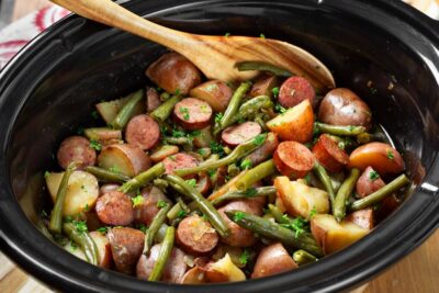 Crockpot Swamp Potatoes - Simply Happy Foodie