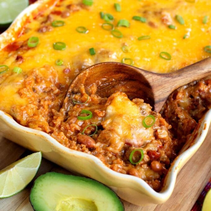 Taco Rice Casserole - Simply Happy Foodie