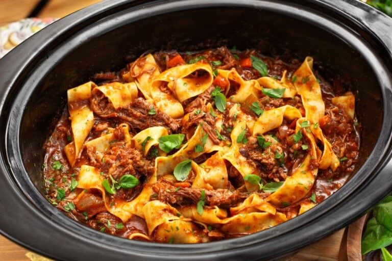 Crockpot Beef Ragu - Simply Happy Foodie