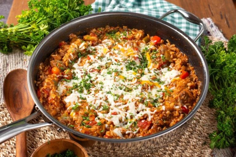 Unstuffed Pepper Skillet - Simply Happy Foodie